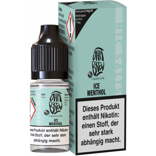 Ohm Brew - Ice Menthol 10ml E-Liquid mit Nic-Salt